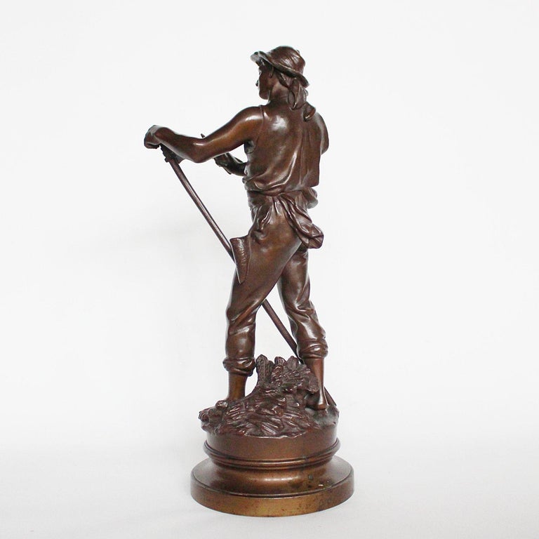 Art Nouveau Bronze Sculpture by Mathurin Moreau Signed and Stamped ...