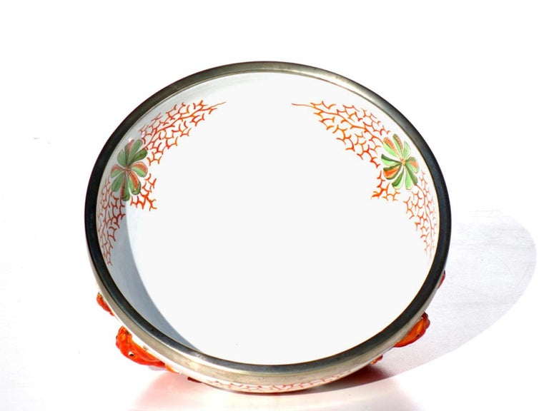 Art Nouveau by WMF Lobster Pottery Porcelain Bowl at 1stDibs