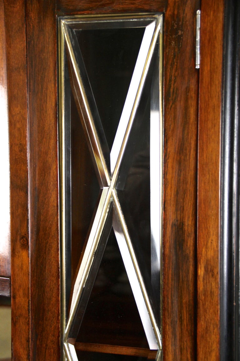 Art Nouveau Cabinet/ Buffet with Faceted Glass Doors, Austria, circa ...