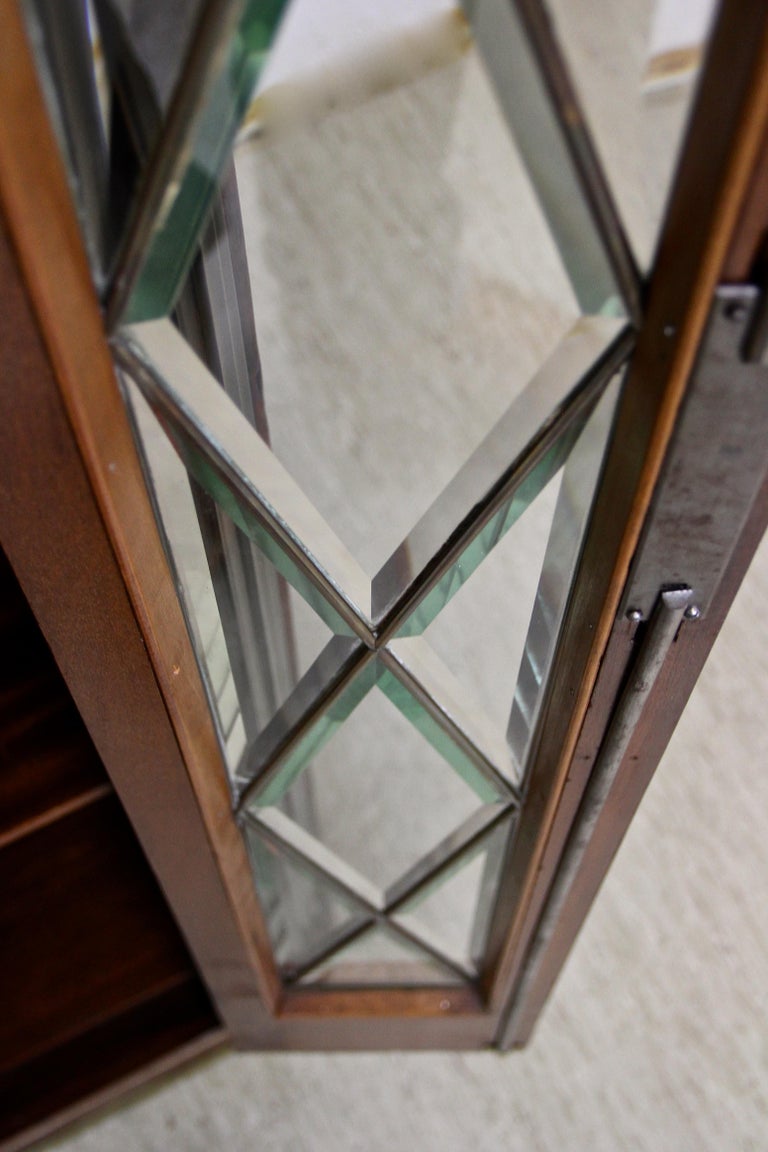 Art Nouveau Cabinet/ Buffet with Faceted Glass Doors, Austria, circa ...