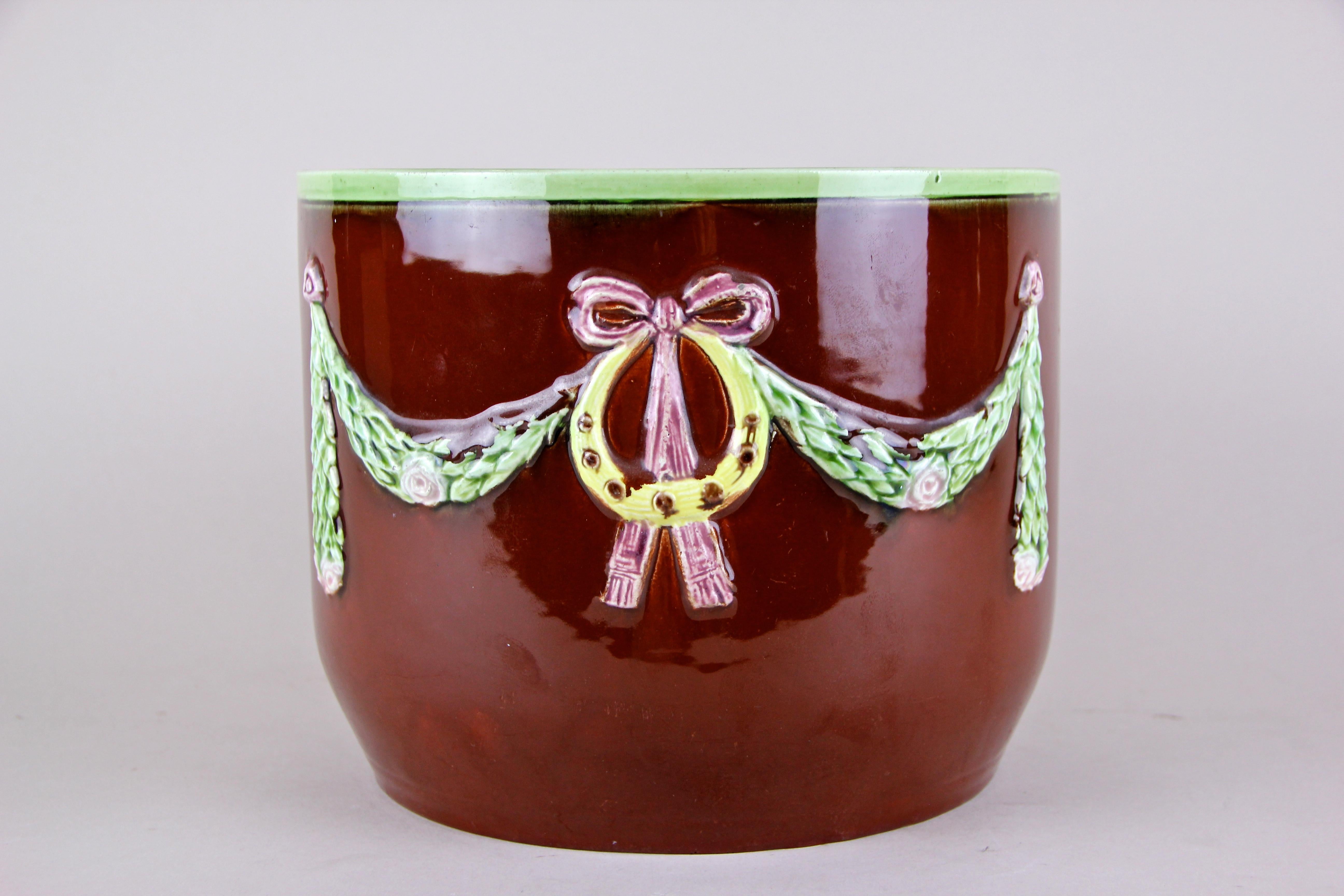 Art Nouveau Cachepot by Josef Strnact, Bohemia, circa 1900 at 1stDibs