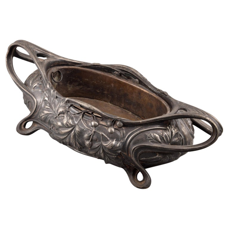 Art Nouveau Centerpiece or Planter. Metal. Víctor Saglier, Late 19th ...