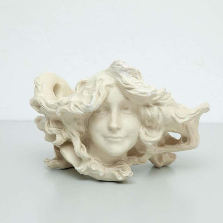 Art Nouveau Ceramic Nymph by Lambert Escaler for BD Editions, circa ...