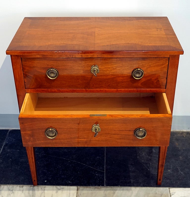 Art Nouveau Chest of Drawers, Walnut Veneered, Original Fittings ...