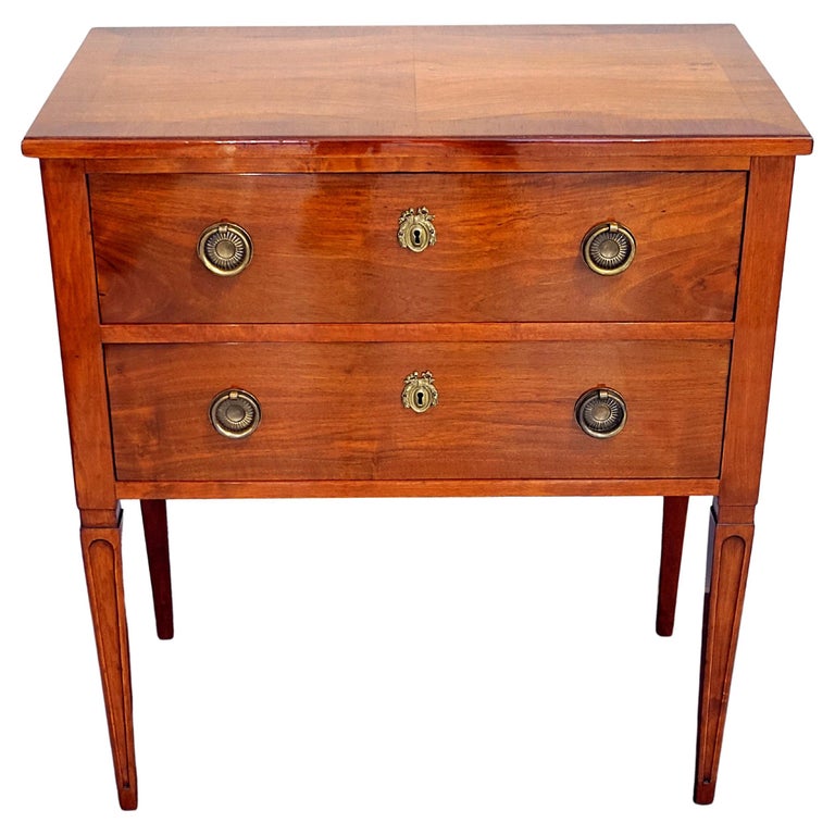 Art Nouveau Chest of Drawers, Walnut Veneered, Original Fittings ...