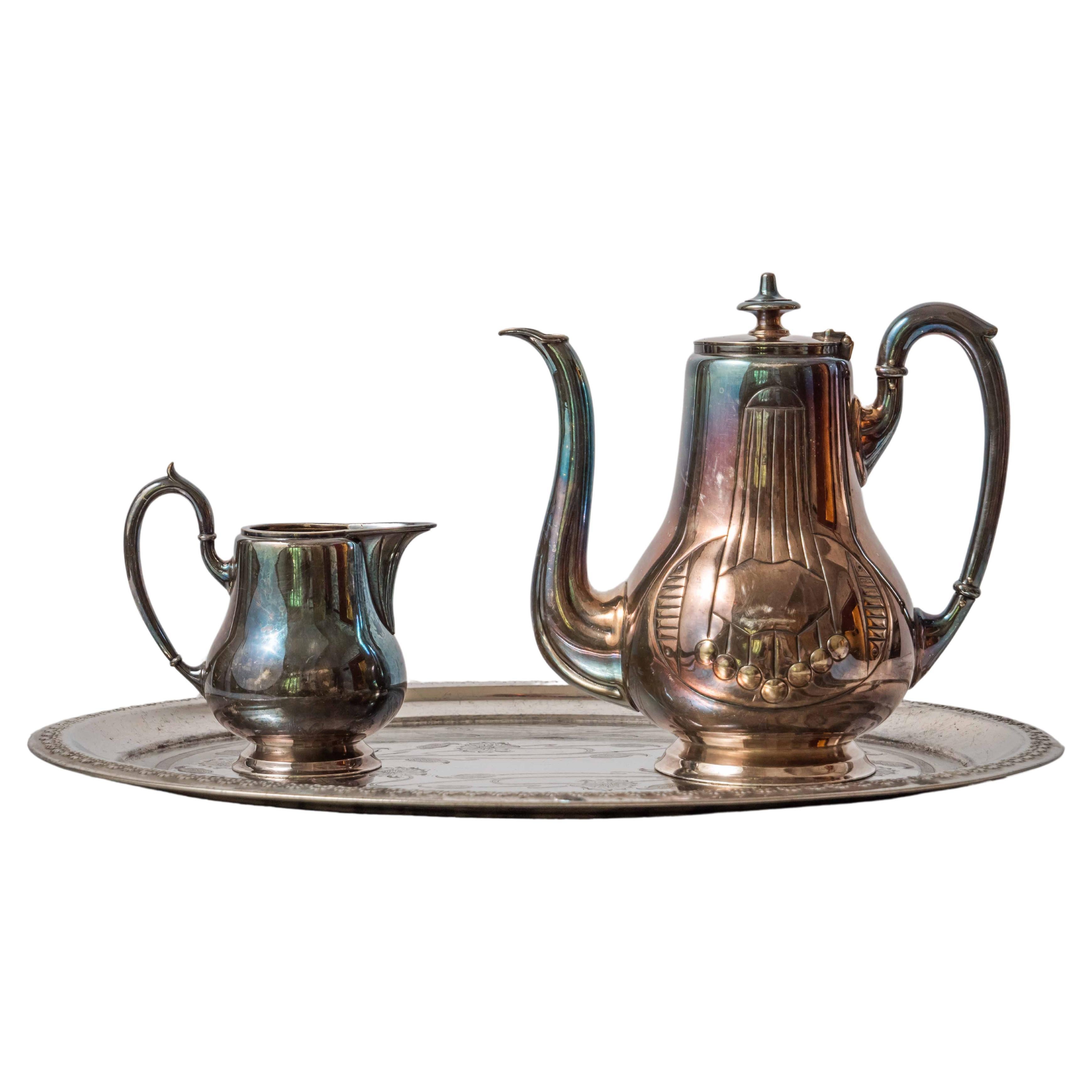 Antique coffee / tea service marked For Sale at 1stDibs