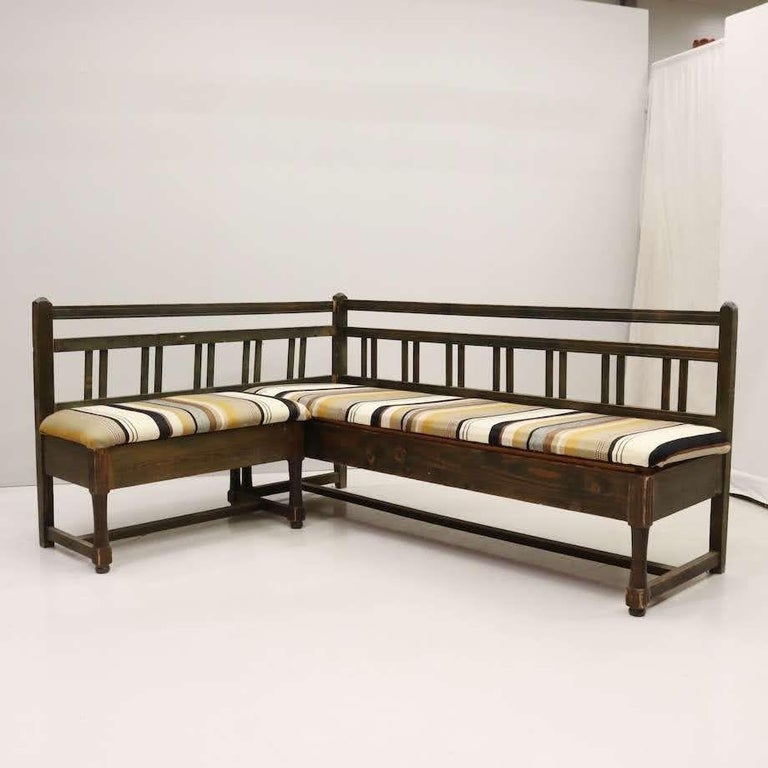 Art Nouveau Corner Kitchen Sofa, Painted For Sale at 1stDibs | kitchen ...