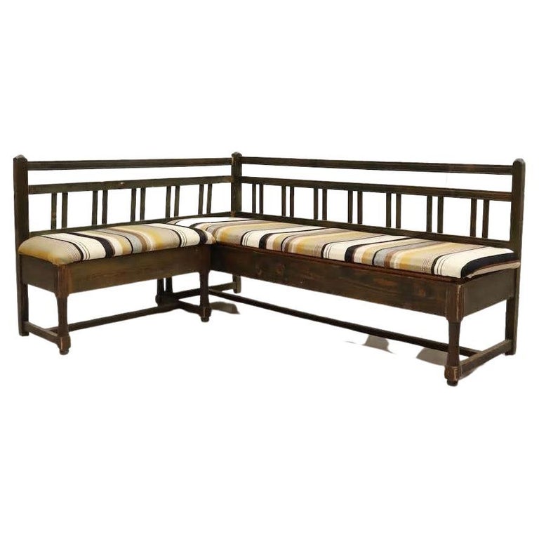 Art Nouveau Corner Kitchen Sofa, Painted For Sale at 1stDibs | kitchen ...