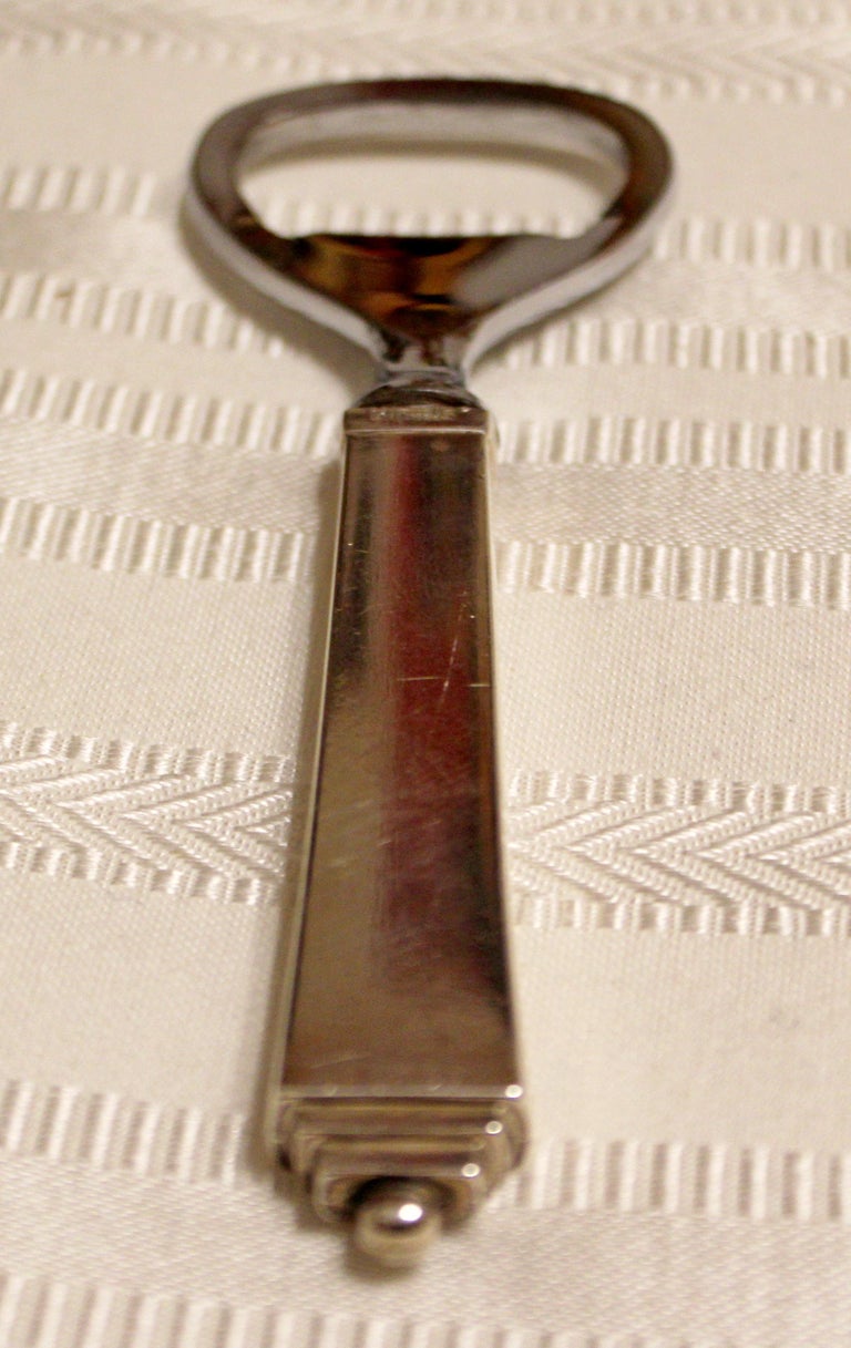 Art Nouveau Deco Georg Jensen Sterling Silver Pyramid Pattern Bottle ...