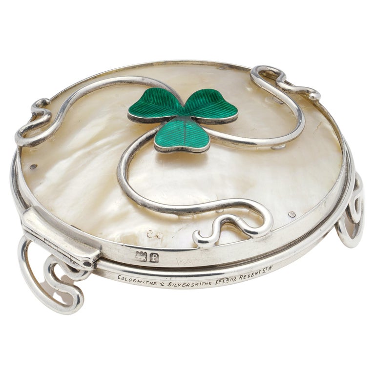 Art Nouveau Decorative Case 925 Silver, Goldsmiths and Silversmiths For ...