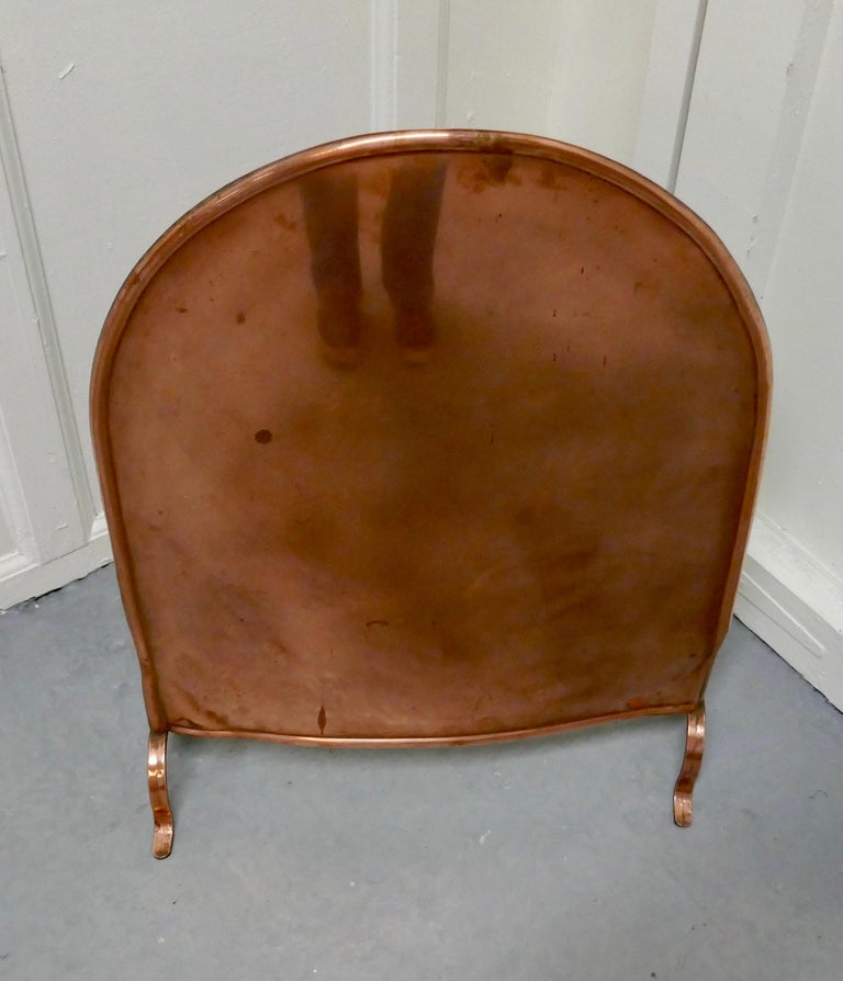 Art Nouveau Decorative Copper Fire Screen at 1stDibs