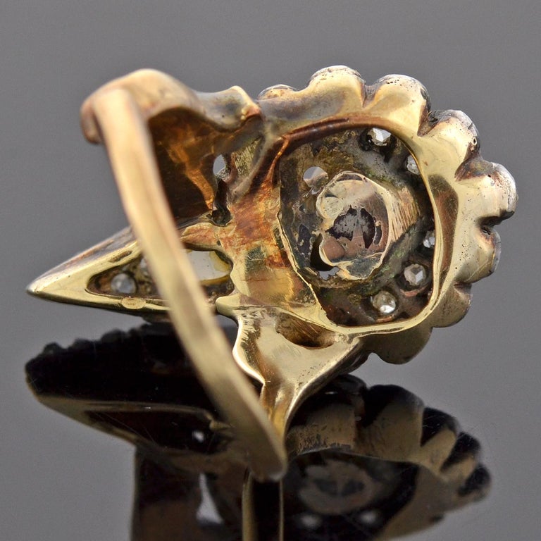 Art Nouveau Diamond, Moonstone, and Ruby Cameo "Pierrot Clown" Ring at ...