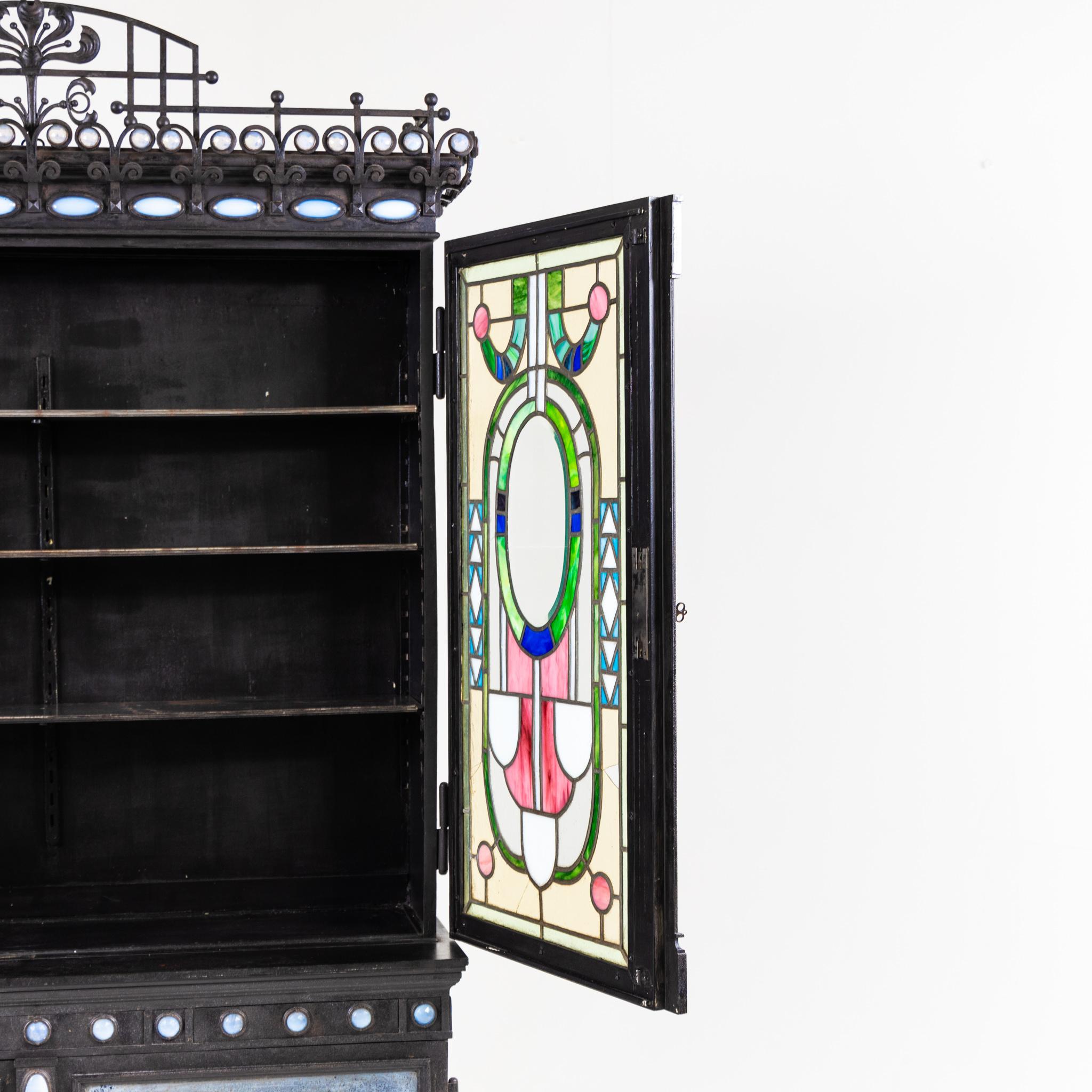 Art Nouveau Display Case, Bohemia, Early 20th Century at 1stDibs