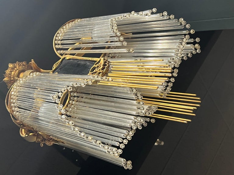 Art Nouveau Dragon Fly Chandelier on the Style of Hector Guimard For ...