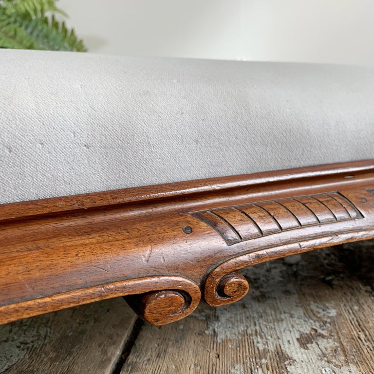 Art Nouveau Elongated Fireside Fender Serpentine Footstool For Sale at ...