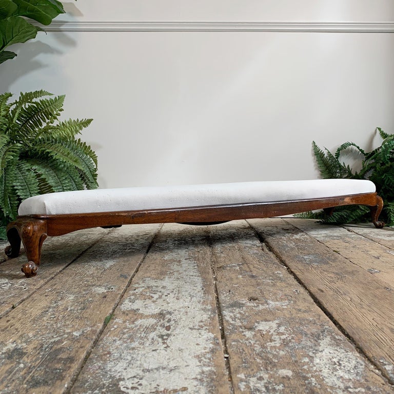 Art Nouveau Elongated Fireside Fender Serpentine Footstool For Sale at ...