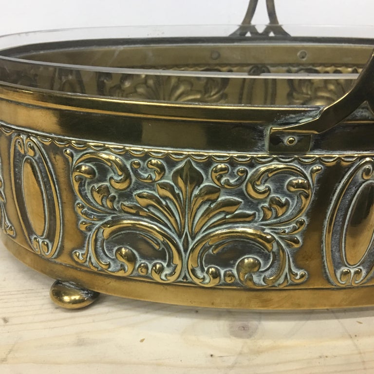 Art Nouveau English Brass Centerpiece, circa 1910 at 1stDibs