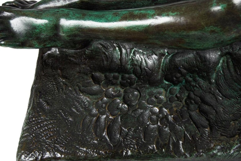 Art Nouveau French Bronze Sculpture of Satyr "Pan and Nymph" by Jean ...