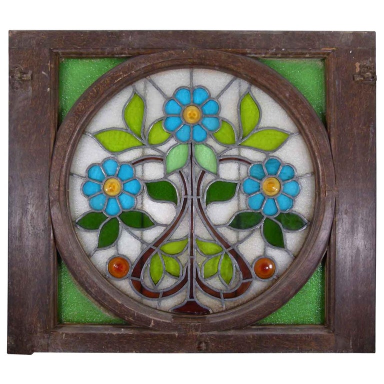 Art Nouveau Gaudi Style Catalonia Stained Glass at 1stDibs