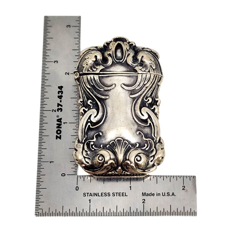 Art Nouveau German Silver Match Safe/Vesta Case For Sale at 1stDibs