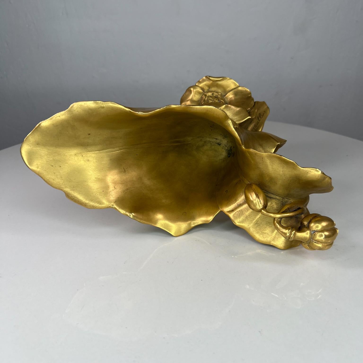 Art Nouveau Gorgeous Gilt Bronze Poppy Flower Vase by Coutheillas ...