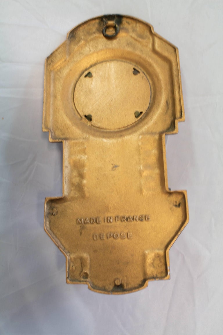 Art Nouveau Holy Water Font Virgin Mary Lily French Bronze at 1stDibs