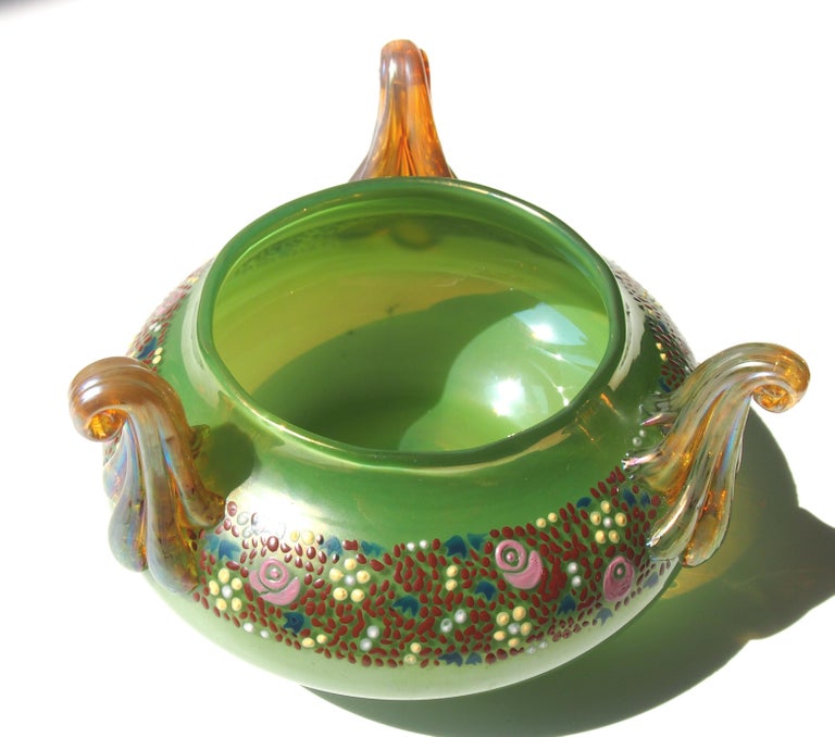 Art Nouveau Bohemian Loetz Aus 129 Glass Vase For Sale at 1stDibs