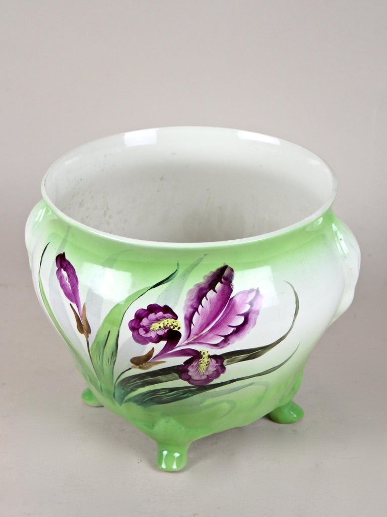 Art Nouveau Majolica Planter by NIMY Imperiale Royale, Belgium, circa ...
