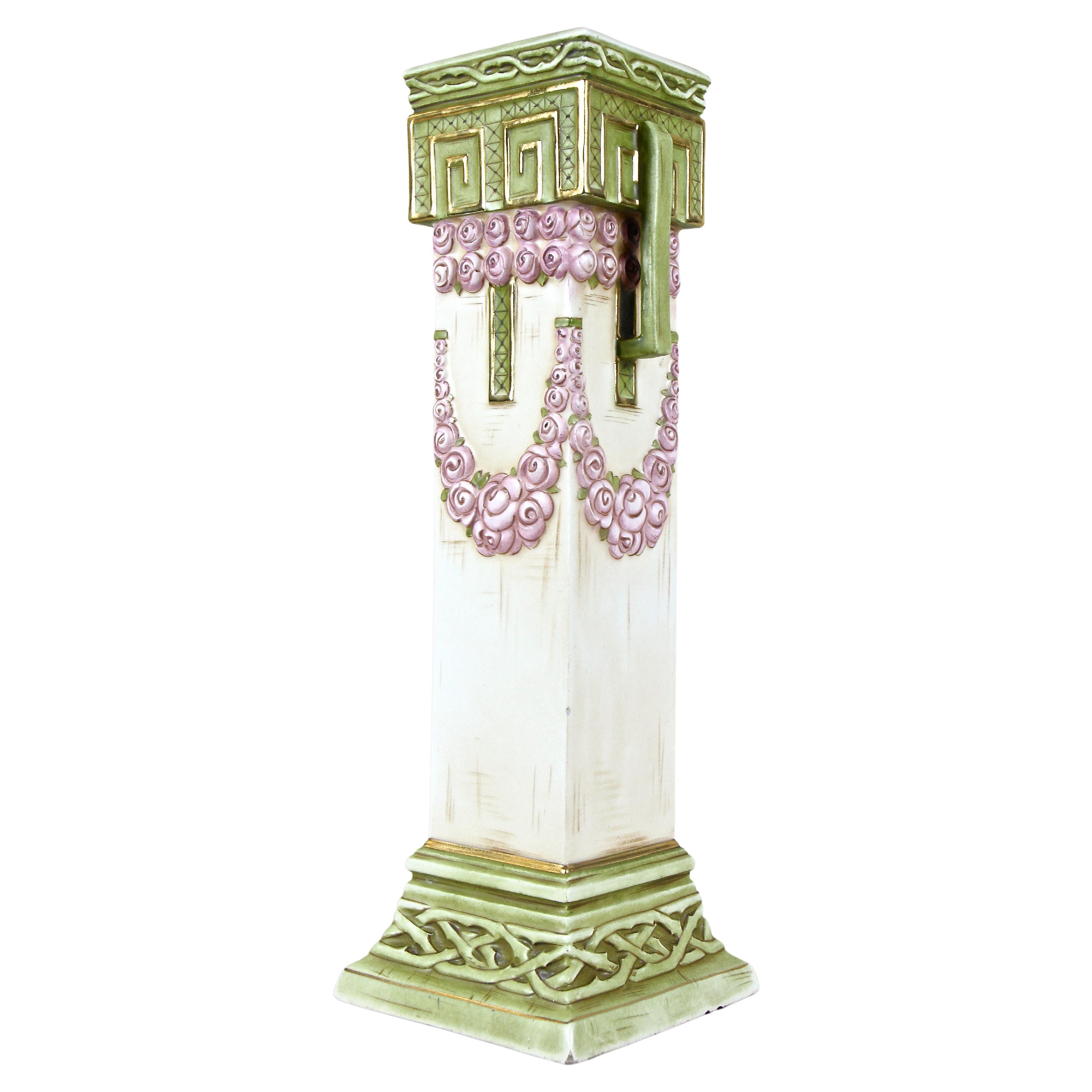 Royal Dux Porcelain Centrepiece Art Nouveau '2 Women on Conch Shell ...