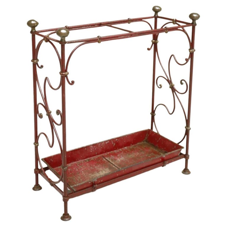 Art Nouveau Metal Stick Stand For Sale at 1stDibs