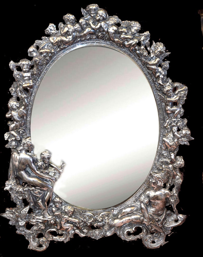 Venus and Cupid Art Nouveau Mirror, 1900 C&K Tiel of Holland at 1stDibs