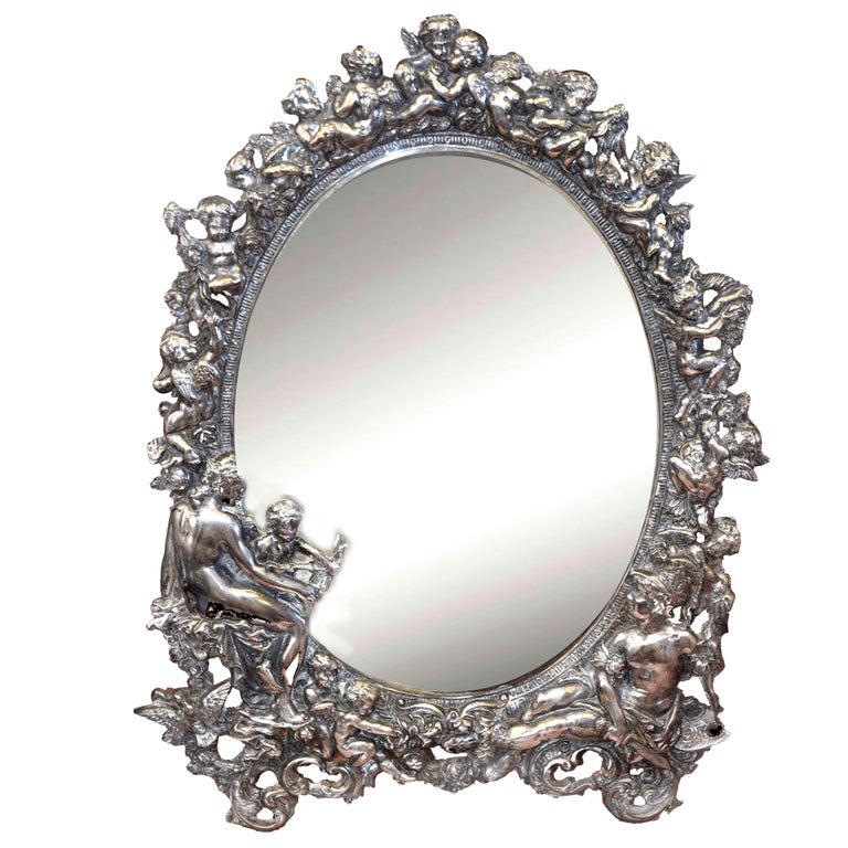 Venus and Cupid Art Nouveau Mirror, 1900 C&K Tiel of Holland at 1stDibs