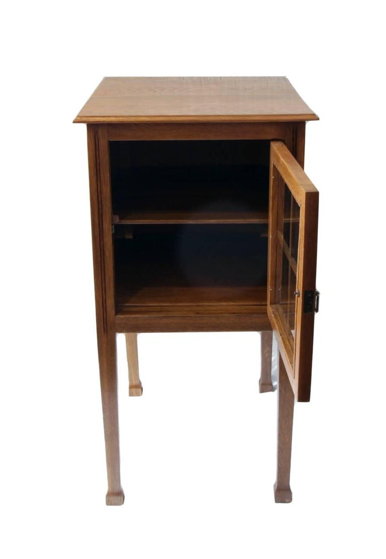 Art Nouveau Oak Small Side Cabinet For Sale at 1stDibs | side cabinet small