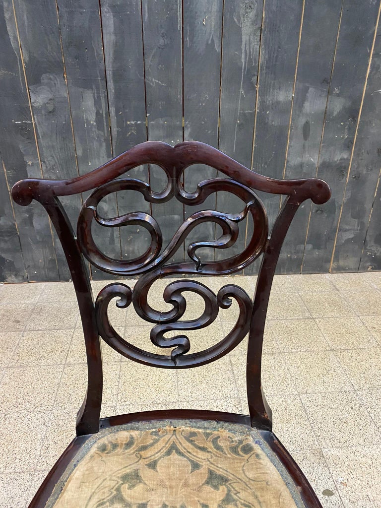 Art Nouveau period chair with Chinese pattern circa 1880, For Sale at ...