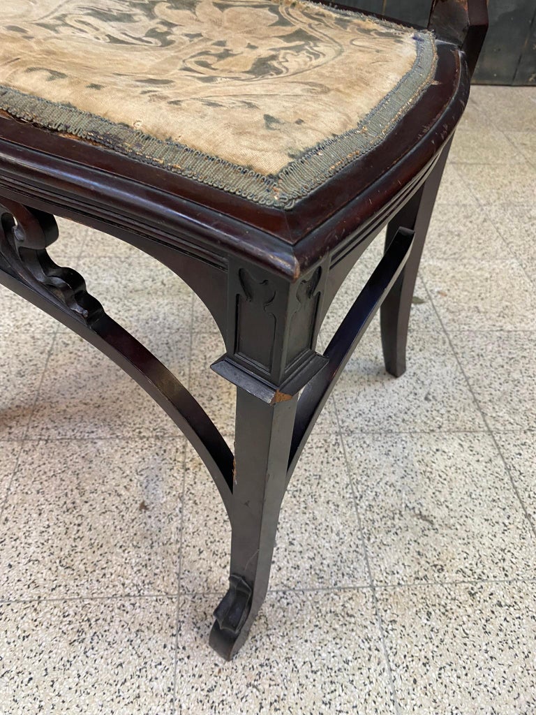 Art Nouveau period chair with Chinese pattern circa 1880, For Sale at ...