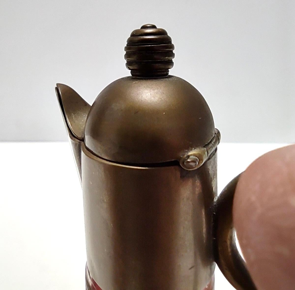 Art Nouveau Pink and Transparent Murano Glass and Brass Diffuser, Italy ...