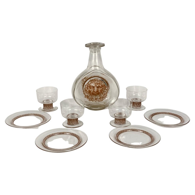 Art Nouveau Rare Decanter Set by René Lalique For Sale at 1stDibs