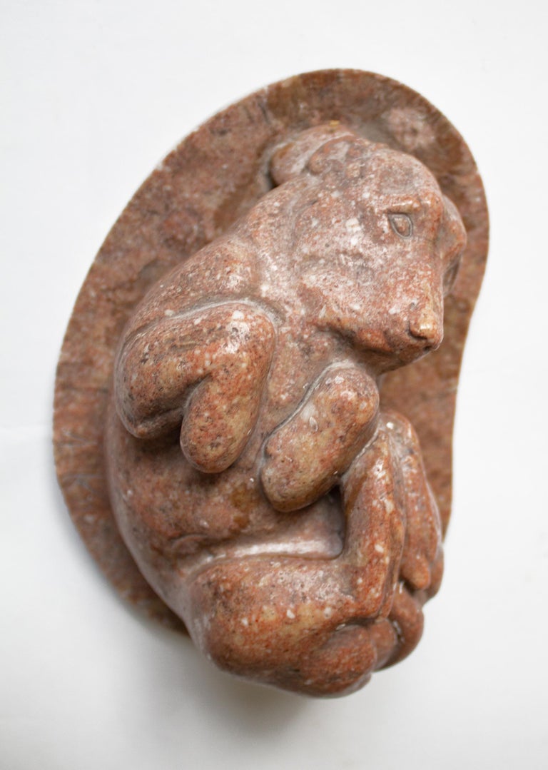 Art Nouveau Sculpture of a Dog, Signed by the Swedish Artist Arvid ...