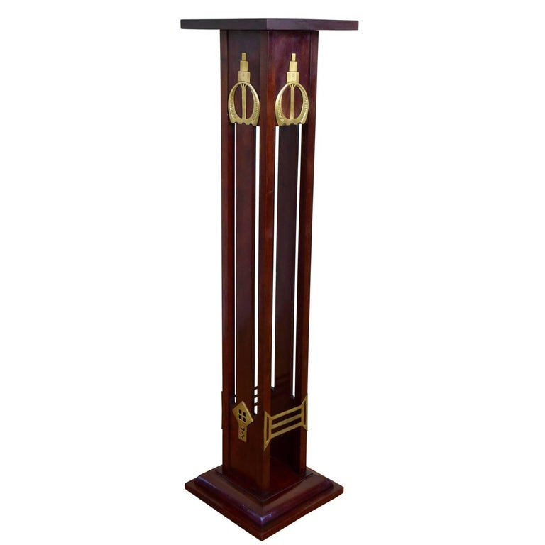 Art Nouveau Secession Pedestal or Flower Stand Austria, 1900 at 1stDibs