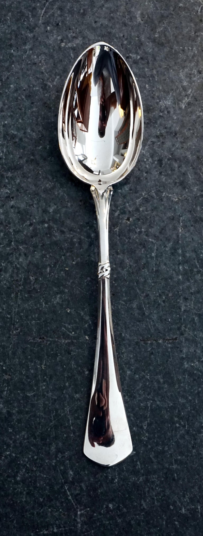 Art Nouveau Silver Cutlery Set for 12 People in Showcase VSF ...