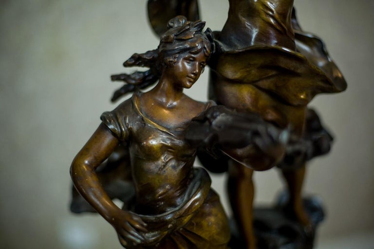 Art Nouveau Statue by Louis A. Moreau, the Turn of the 19th and 20th ...