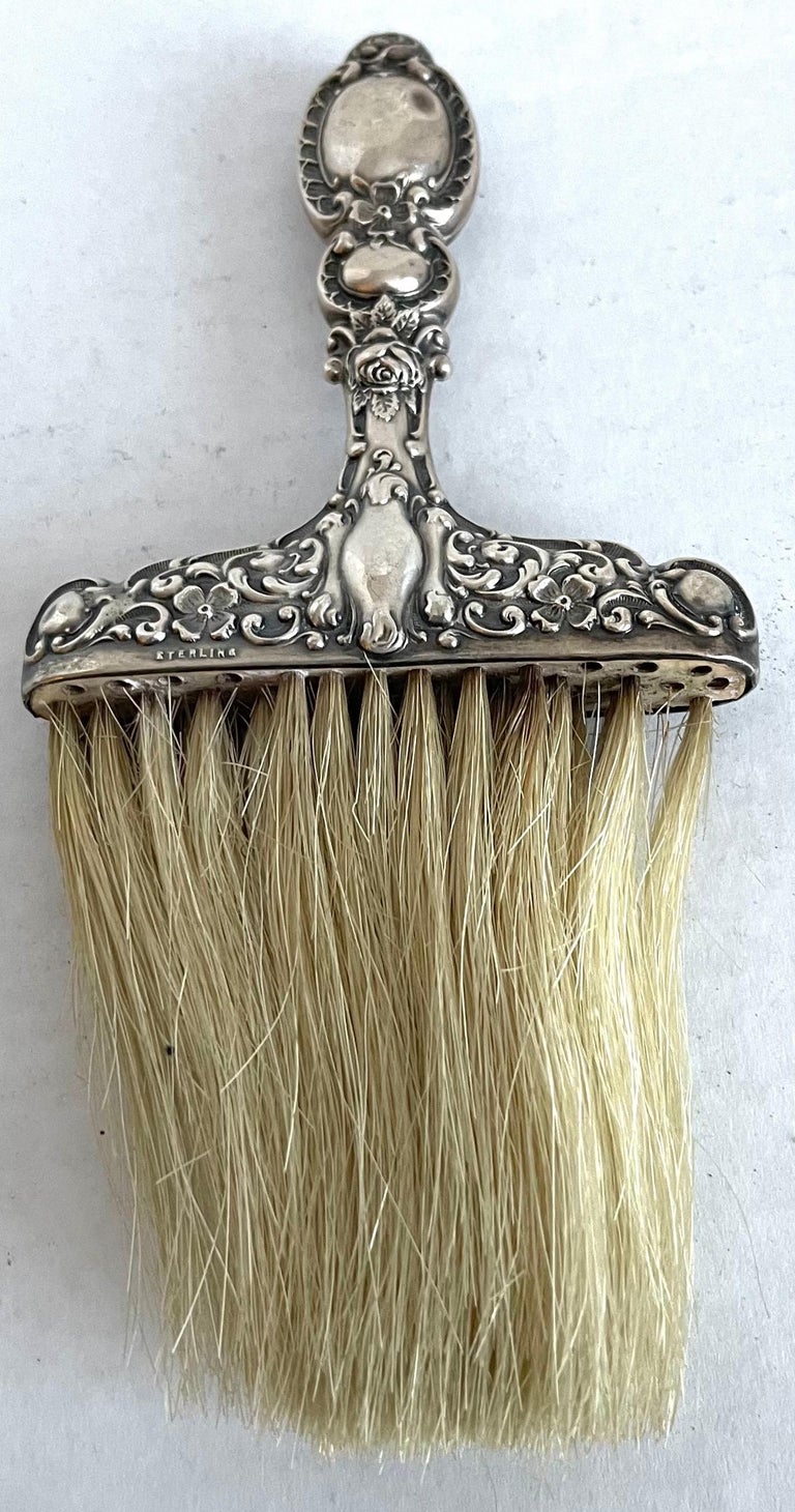 Art Nouveau Sterling Vanity Brushes, Set of 6 For Sale at 1stDibs