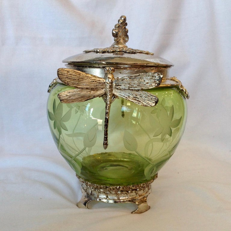 Art Nouveau Style Dragonfly Jar at 1stDibs