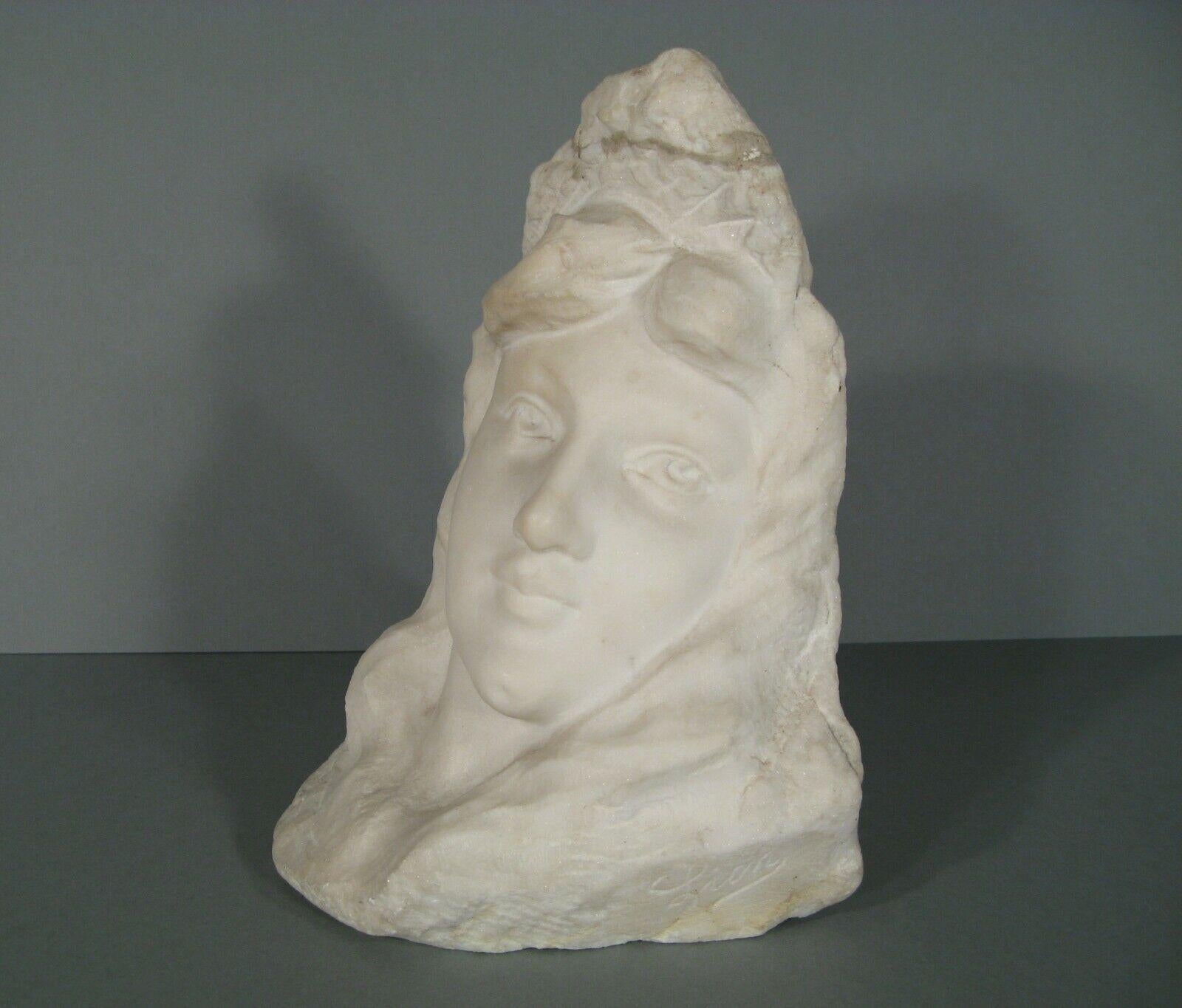 Art Nouveau Symbolism: Marble Sculpture of a Flower Woman - 1Y99 For ...