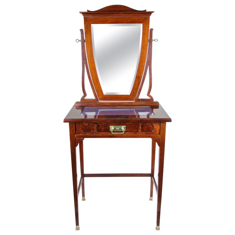 Art Nouveau Vanity Table with Swivel Mounted Mirror, Austria, circa ...