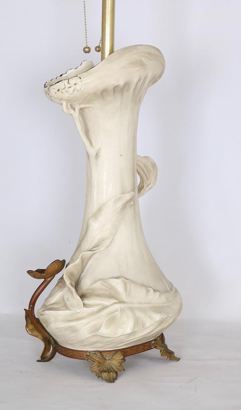 Art Nouveau Wahliss Manner Ewer Nymph Table Lamps at 1stDibs