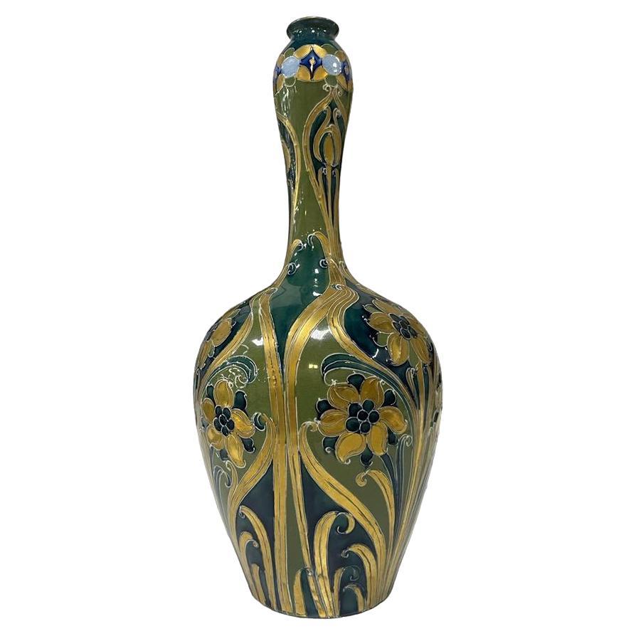 Art Nouveau William Moorcroft for James Macintyre and Co. Green and ...