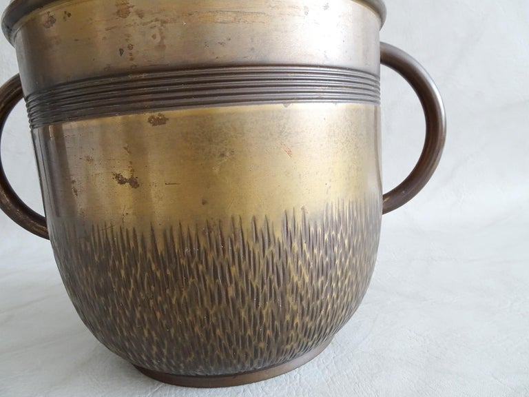 Art Nouveau WMF Brass Punch Bowl, Germany, 1900 For Sale at 1stDibs