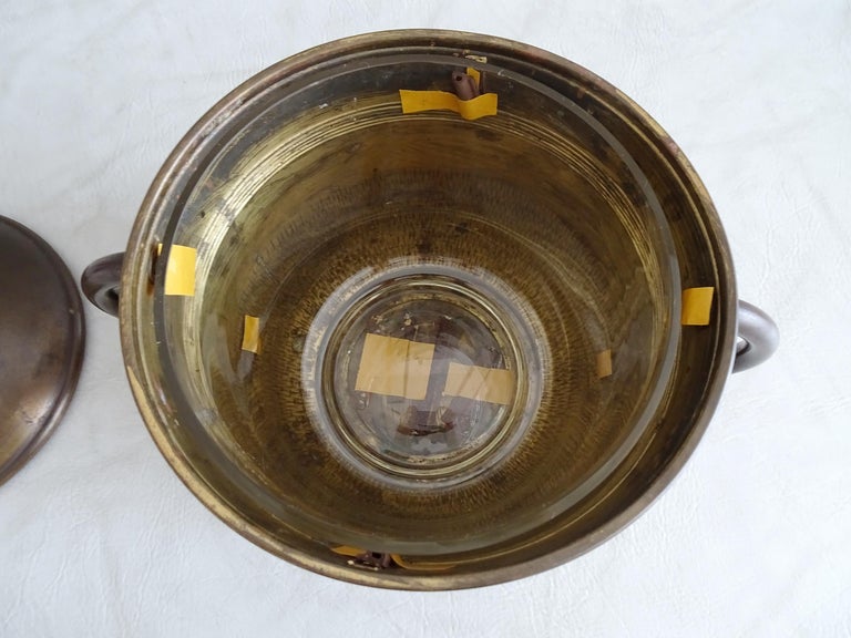 Art Nouveau WMF Brass Punch Bowl, Germany, 1900 For Sale at 1stDibs