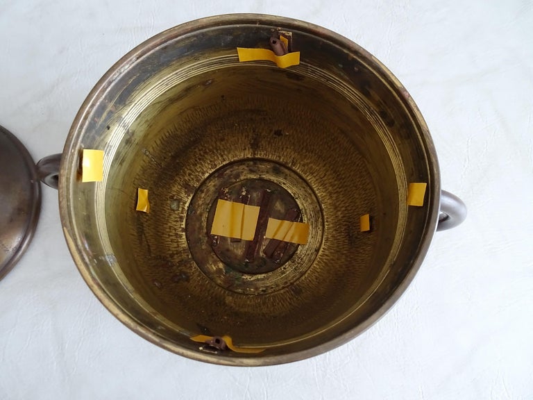 Art Nouveau WMF Brass Punch Bowl, Germany, 1900 For Sale at 1stDibs